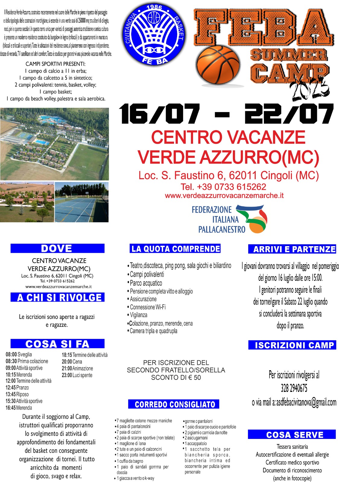 FEBA SUMMER CAMP 2023 | Feba Civitanova Marche